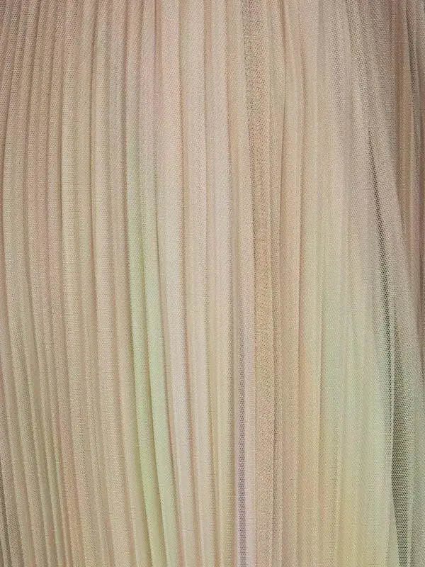 Max Mara Pleated Skirt With Layered Hem
