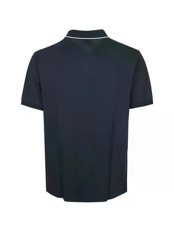 SUN 68 Contrast-trim Polo Shirt - Blue