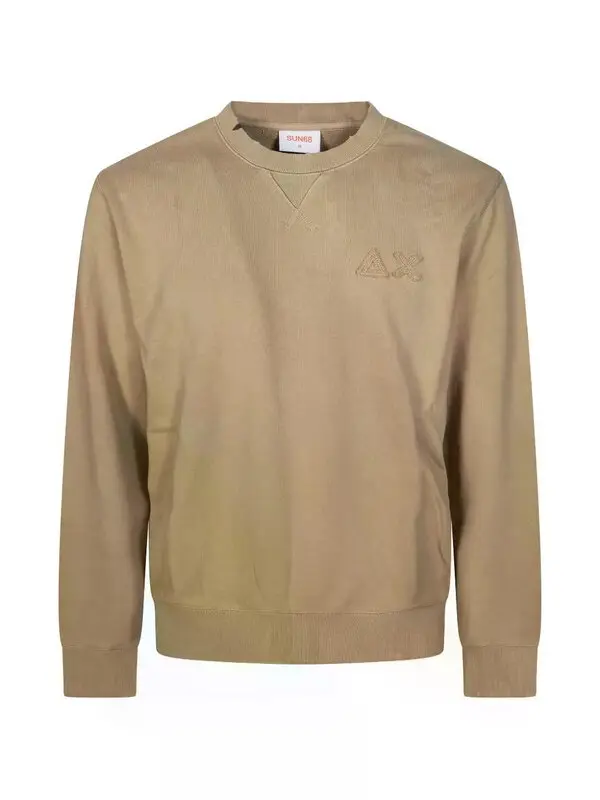 SUN 68 Appliqué Crew Neck Sweatshirt