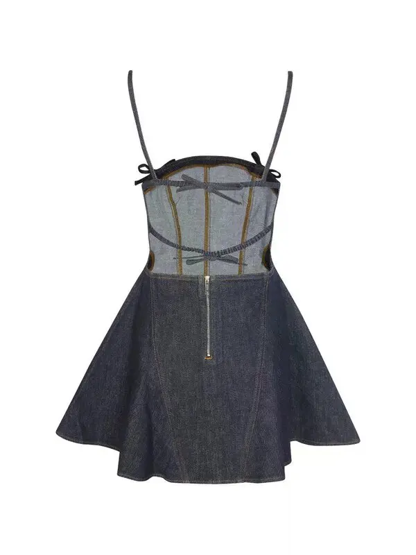 SELF-PORTRAIT Tie-strap Ruffled Playsuit