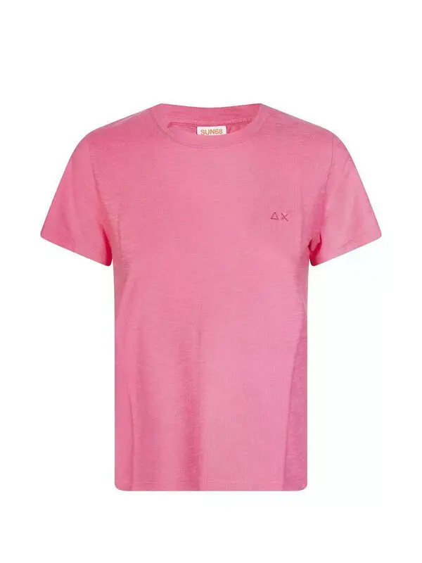 SUN 68 Logo-embroidered T-shirt