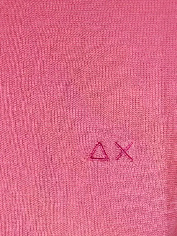 SUN 68 Logo-embroidered T-shirt