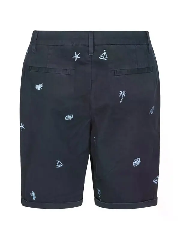 SUN 68 Embroidered Bermuda Shorts