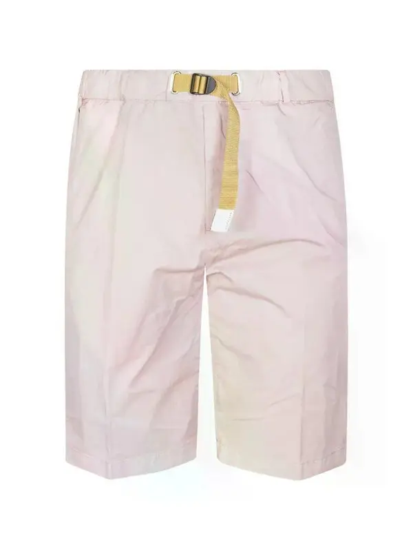 WHITE SAND Belted Bermuda Shorts - Pink