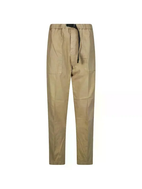 WHITE SAND Ripstop Cotton Trousers - Neutrals