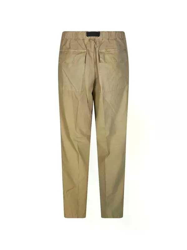WHITE SAND Ripstop Cotton Trousers - Neutrals