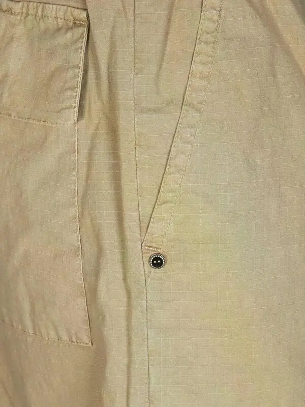WHITE SAND Ripstop Cotton Trousers - Neutrals