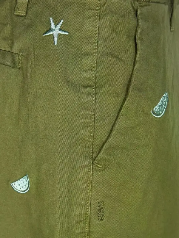 SUN 68 Embroidered Bermuda Shorts