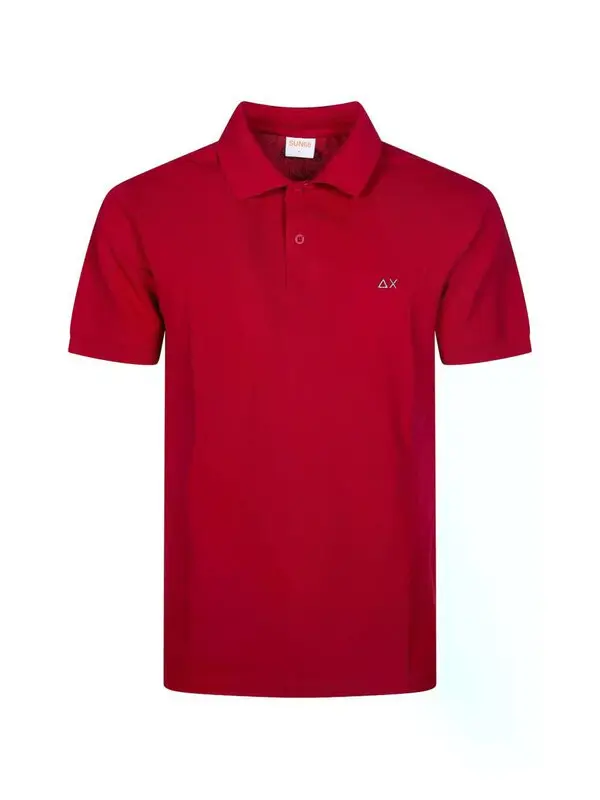 SUN 68 Logo-embroidery Polo Shirt - Red