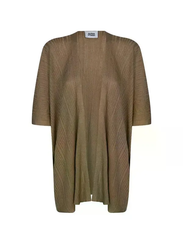 Alpha Studio Ribbed Knit Cardigan