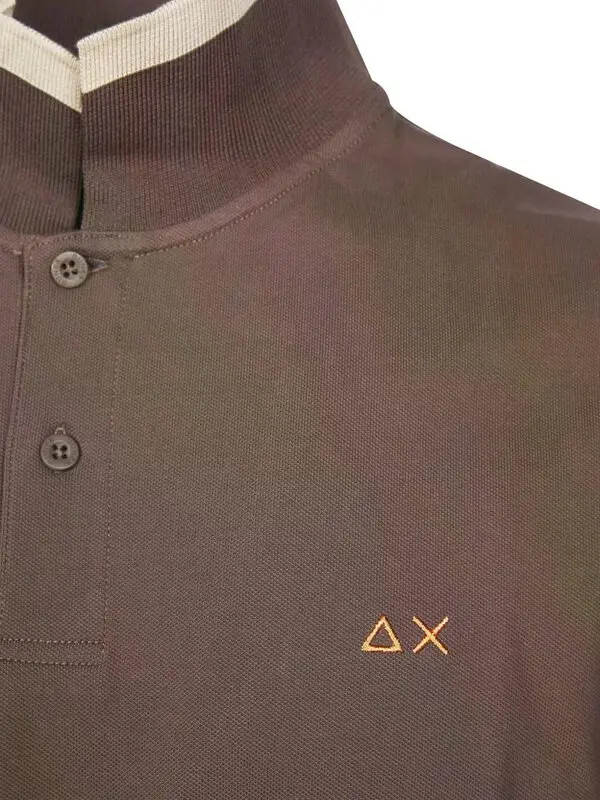 SUN 68 Contrast-trim Polo Shirt