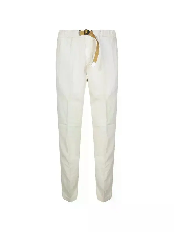 WHITE SAND Belted Trousers