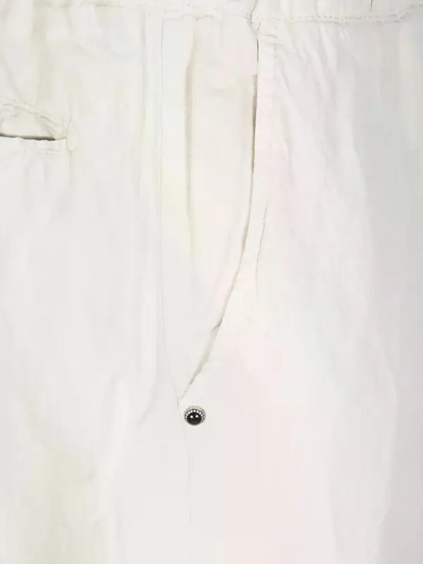 WHITE SAND Belted Trousers