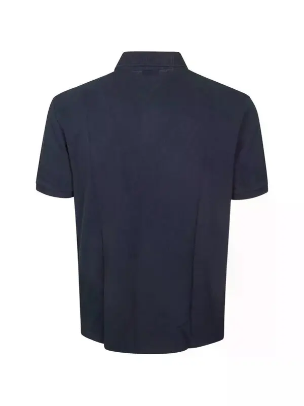 BLAUER. Piquet Polo Top - Blue