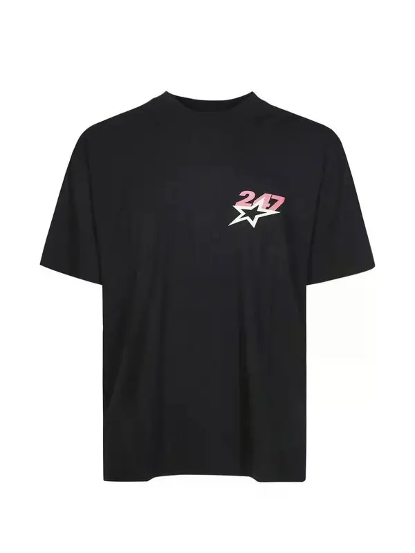 REPRESENT Team 247 Star Printed T-shirt - Black