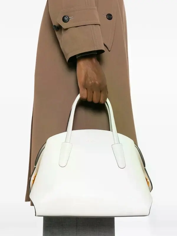 COCCINELLE Leather Tote Bag - White