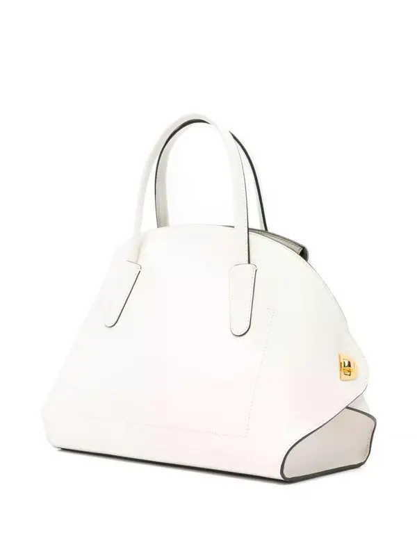 COCCINELLE Leather Tote Bag - White