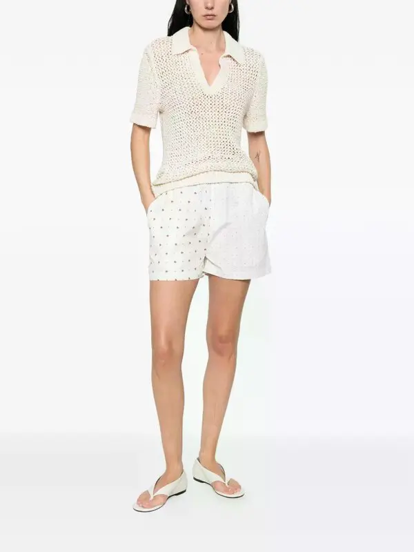 Maison Labiche Flower-print Shorts