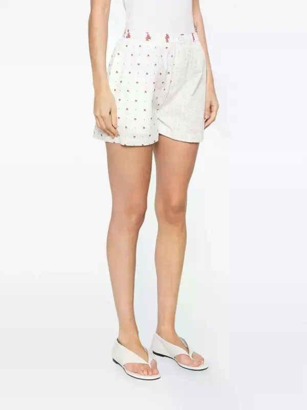 Maison Labiche Flower-print Shorts