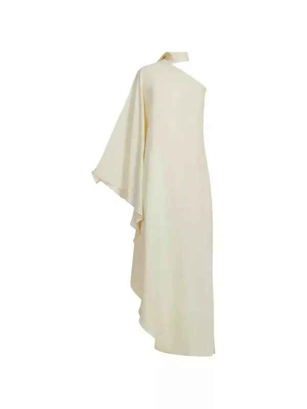 TALLER MARMO Florinda One-shoulder Slit Dress - Neutrals