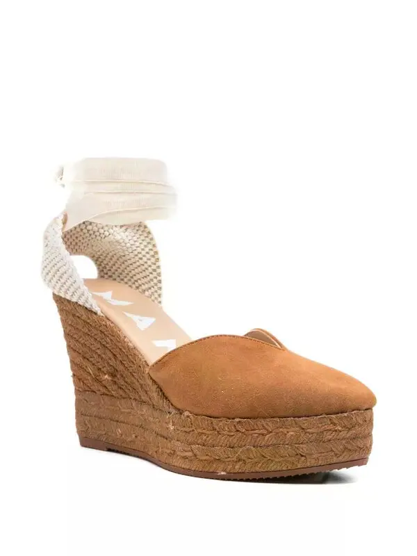 Manebí Tie-detail Almond-toe Espadrilles - Brown