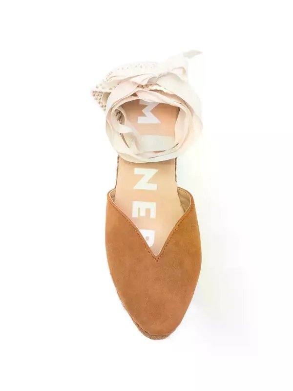 Manebí Tie-detail Almond-toe Espadrilles - Brown