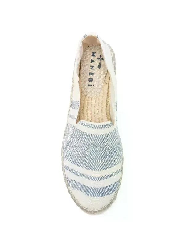 Manebí Striped Espadrilles - Neutrals