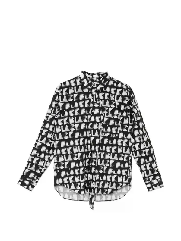 Comme Des Garçons Logo-print Long-sleeve Shirt