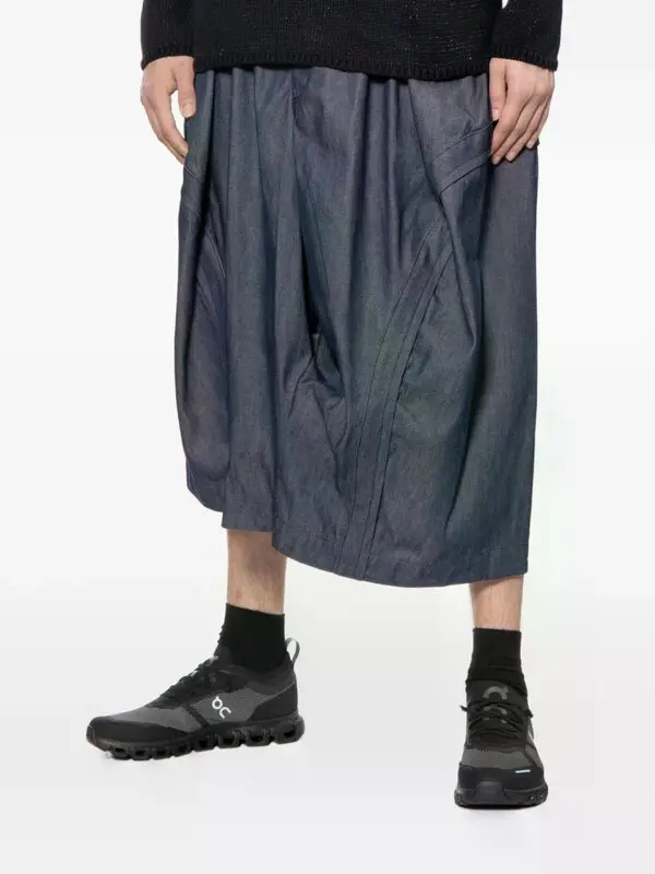 Comme Des Garçons Draped Balloon-silhouette Cut-out Trousers
