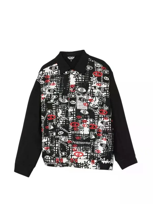 Comme Des Garçons Graphic Print Long-sleeve Shirt Jacket