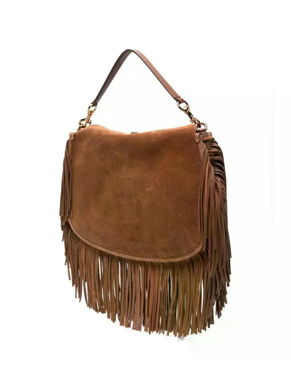 Etro Fringe Detailing Shoulder Bag - Brown