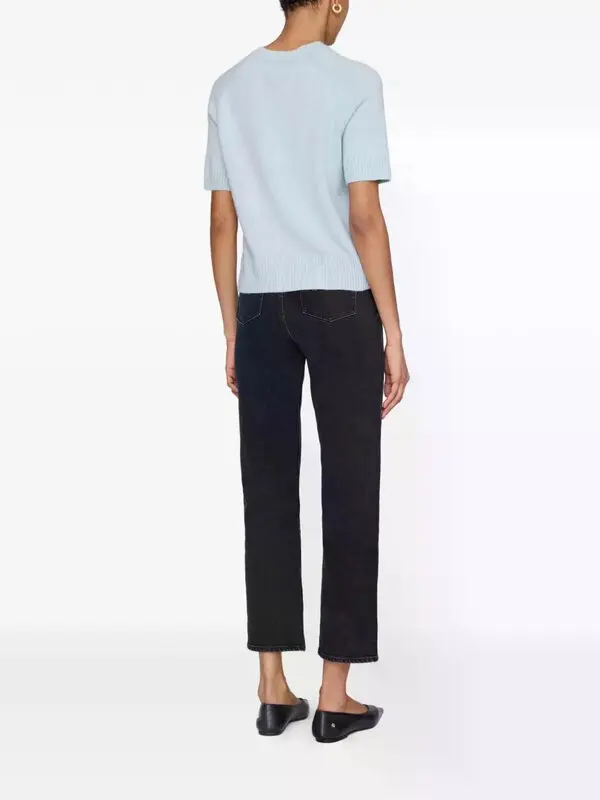 ANINE BING Jackson Short-sleeve Cashmere Sweater
