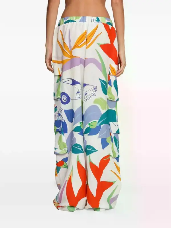 AMIR SLAMA Printed Cargo Trousers