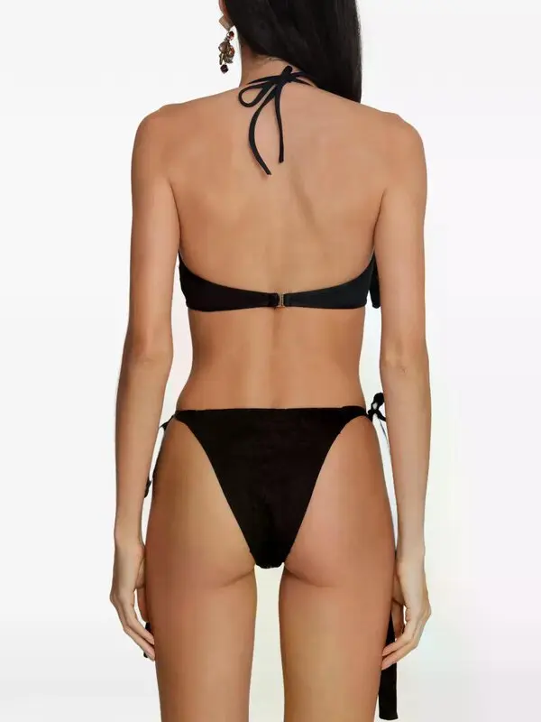 AMIR SLAMA Lace Tie Fastening Two-piece Bikini Set