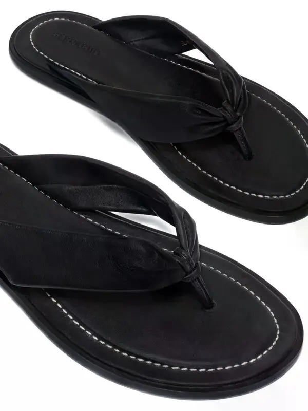Bernardo Salt Thong Flat Sandals - Black