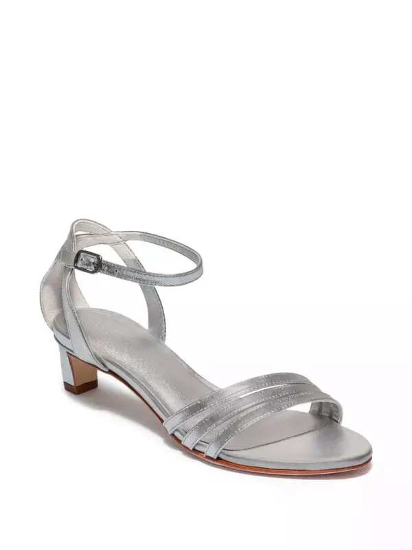 Bernardo Lima Strappy Heeled Sandals - Silver