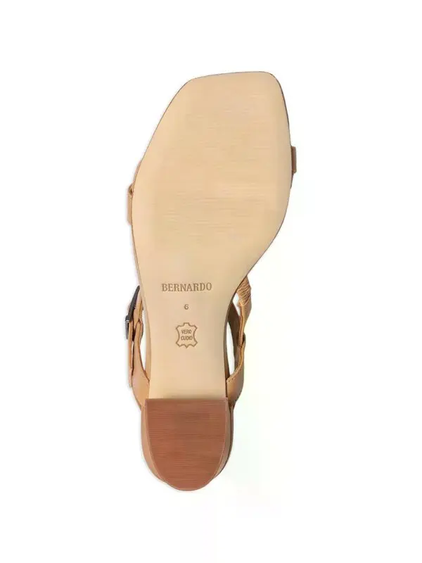 Bernardo Jinji Buckle Strap Sandals - Neutrals