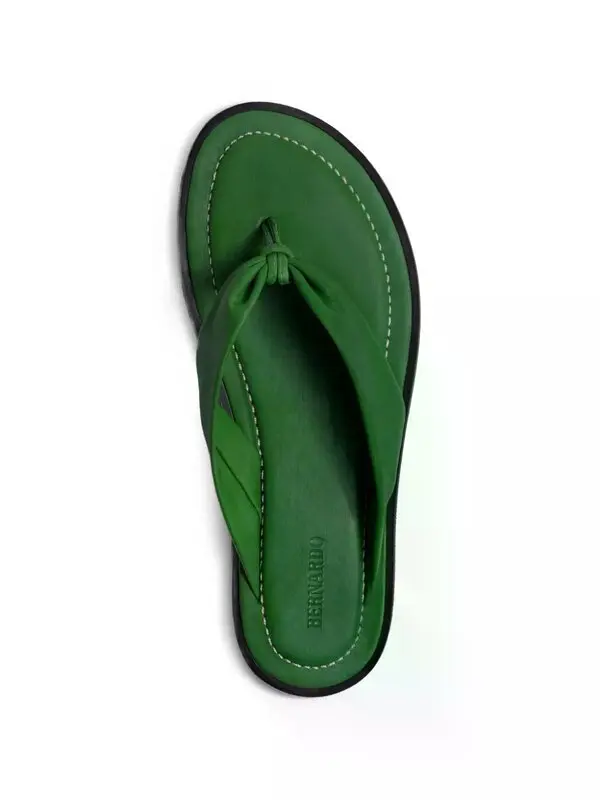 Bernardo Thong Flat Sandals - Green