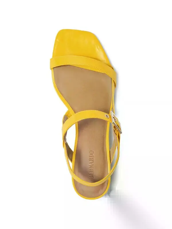 Bernardo Jinji Buckle Strap Sandals - Yellow