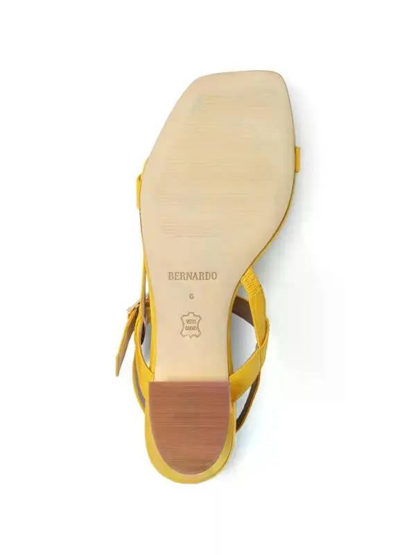 Bernardo Jinji Buckle Strap Sandals - Yellow