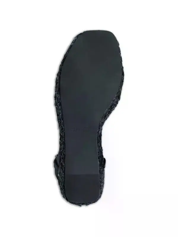 Bernardo Cairo Criss-cross Wedge Espadrilles - Black