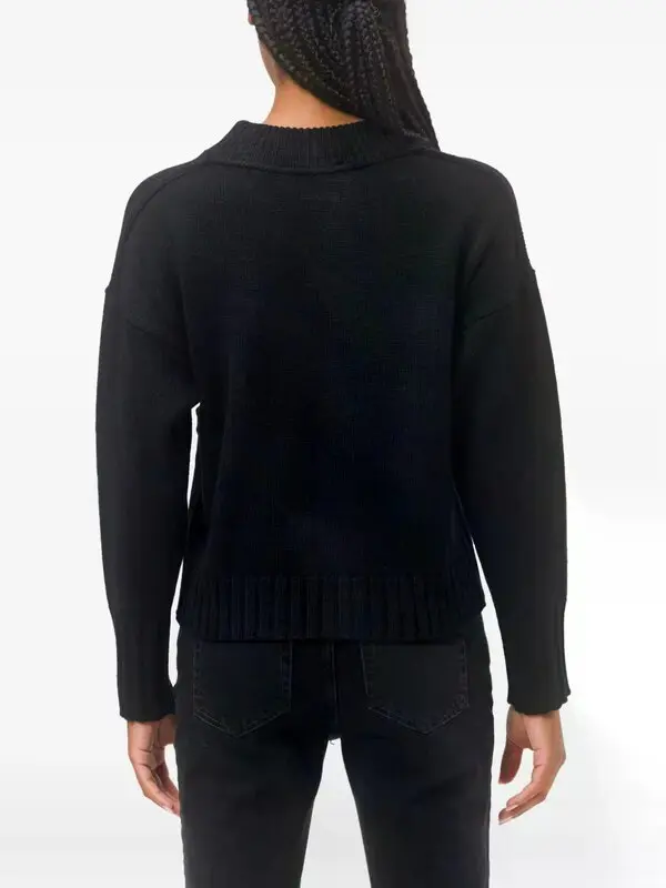 Alpha Studio Front-pocket Crew-neck Sweater