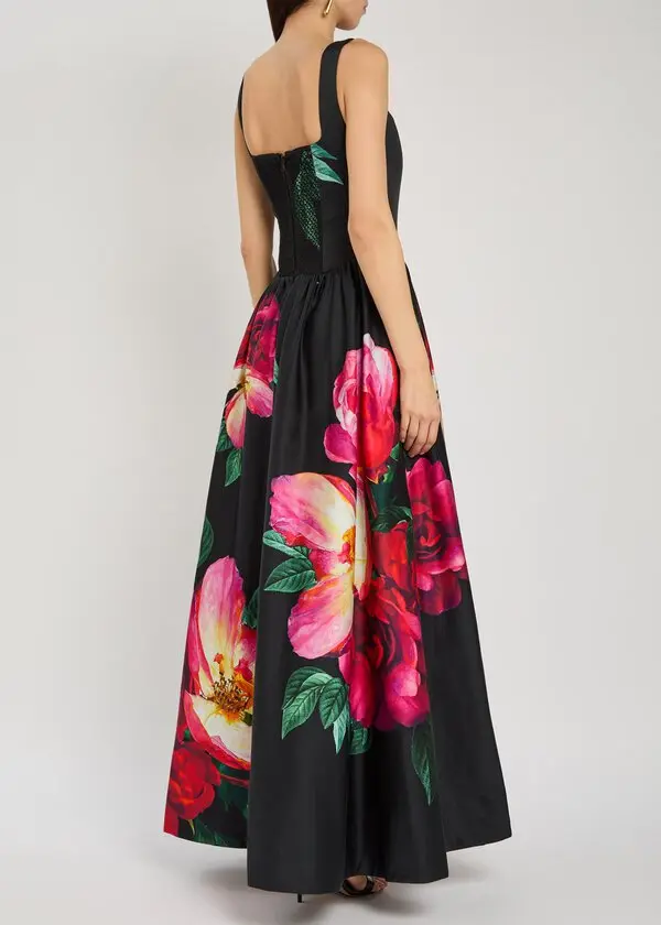 Alice + Olivia Floral Print Maxi Dress