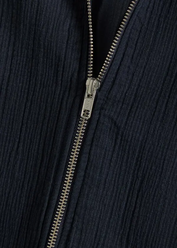 WAX LONDON Eldon Crinkled Cotton And Linen-blend Jacket