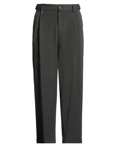 BERNA Twill Tailored Straight Leg Pants - Grey