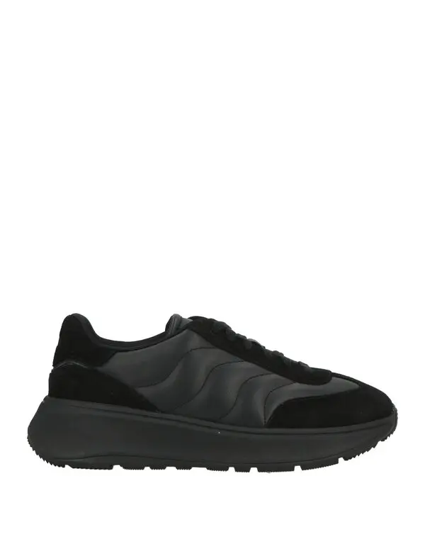 Fitflop Low-top Leather Sneakers - Black