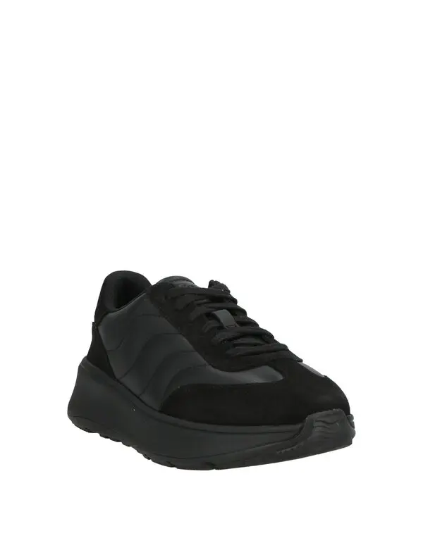 Fitflop Low-top Leather Sneakers - Black