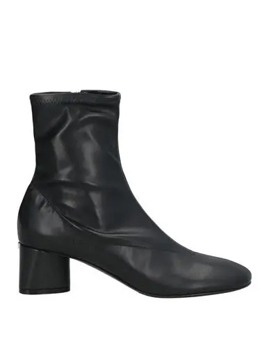 SERGIO ROSSI Leather Ankle Boots - Black