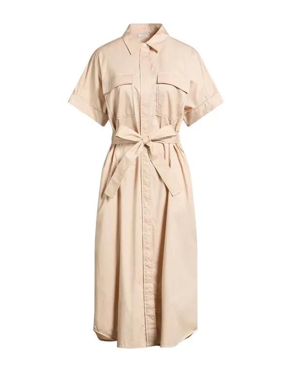Peserico Midi Dress Size Cotton, Elastane