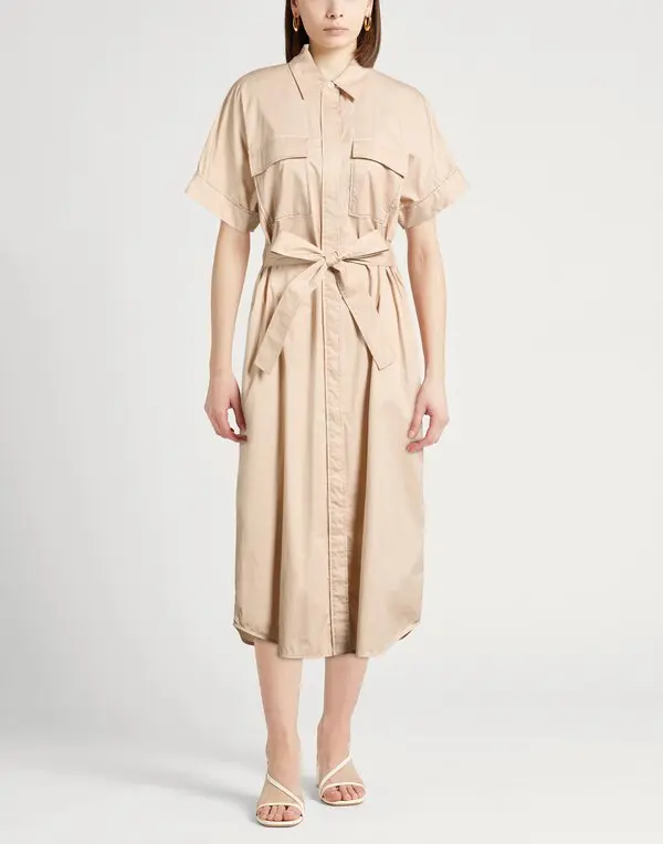 Peserico Midi Dress Size Cotton, Elastane